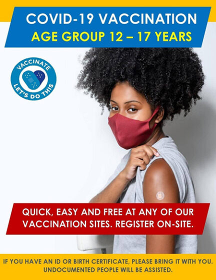 Vaccination for age group 12-17 now active - Overstrand Municipality